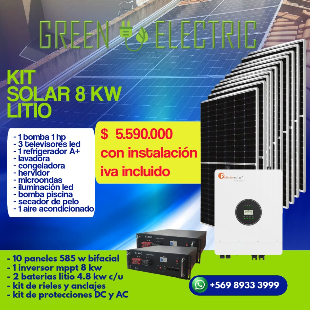 Kit Fotovoltaico 8 Kw Mppt Premium – Greenelectric