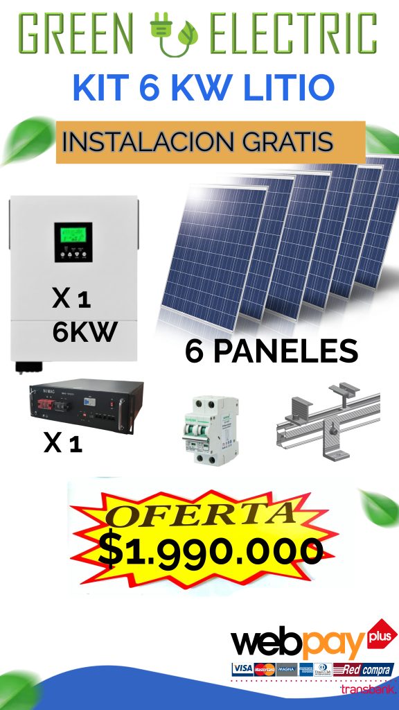 KIT SOLAR 6 KW CON INSTALACIÓN SUPER OFERTA – Greenelectric